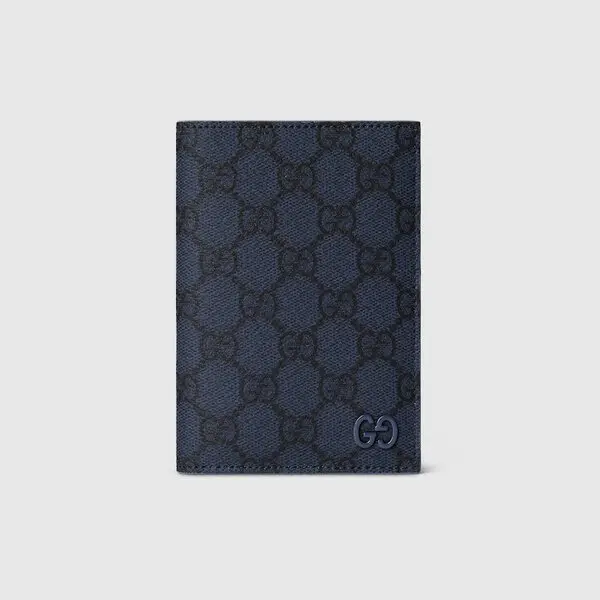Gucci Interior Gg Passport Case - Blue
