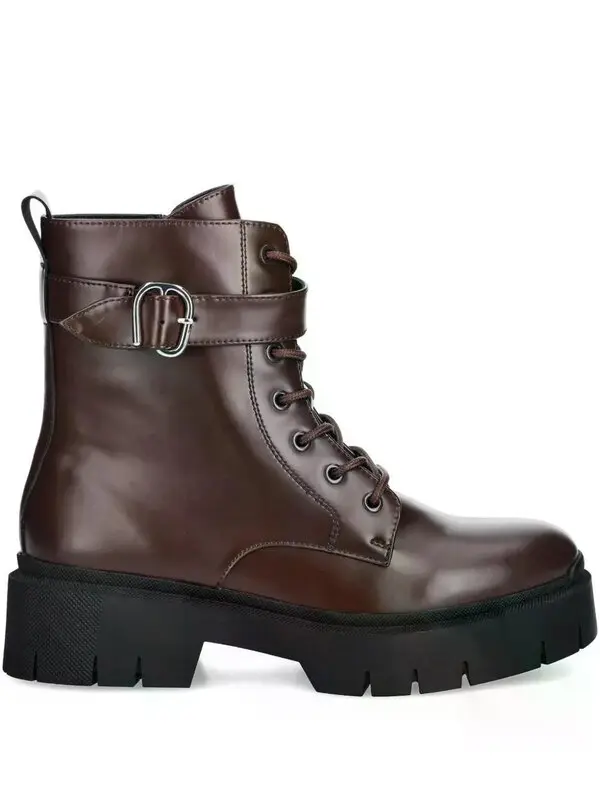 Hugo Buckle Lace-up Boots