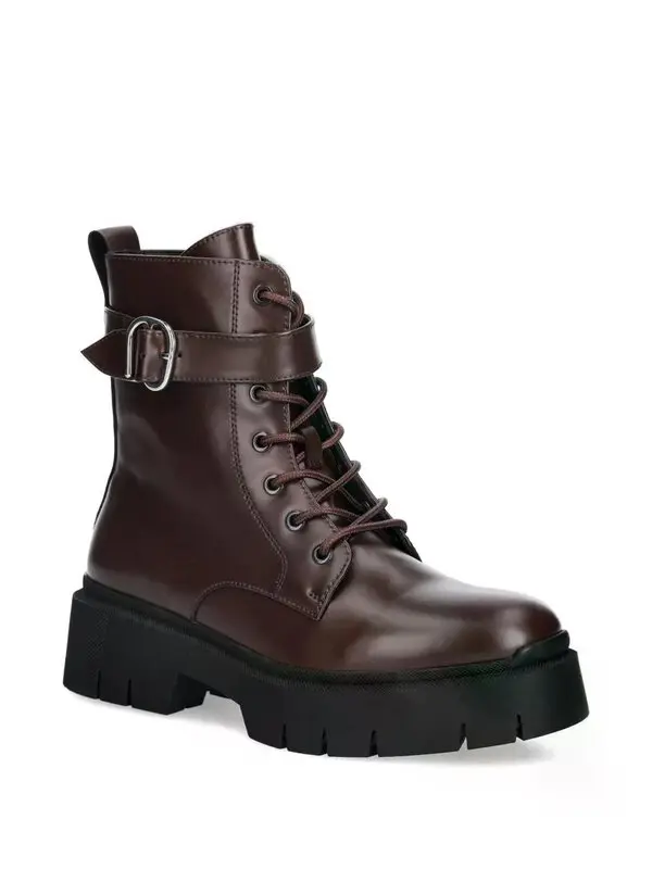 Hugo Buckle Lace-up Boots