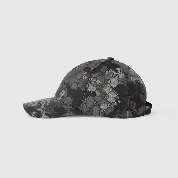 Gucci Gg Marbled Canvas Baseball Hat