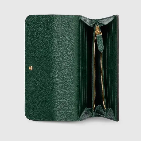 Gucci Half Horsebit Continental Wallet Leather