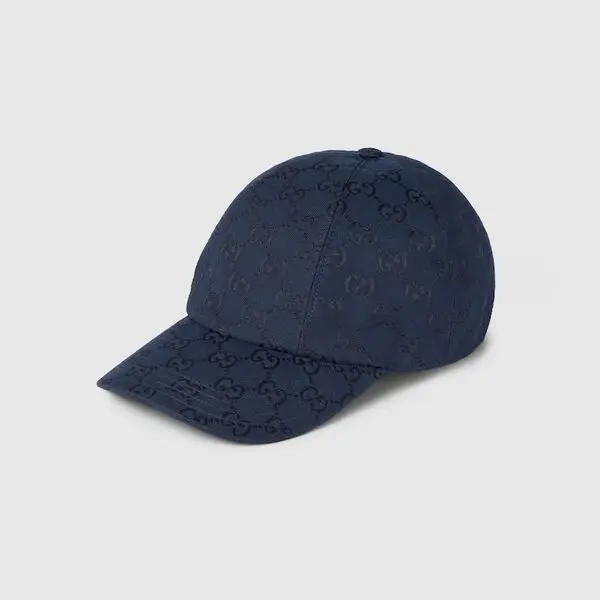 Gucci Gg Canvas Baseball Cap - Blue