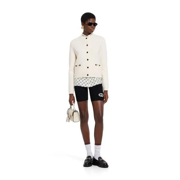 Gucci Wool Cashmere Cardigan With Horsebit