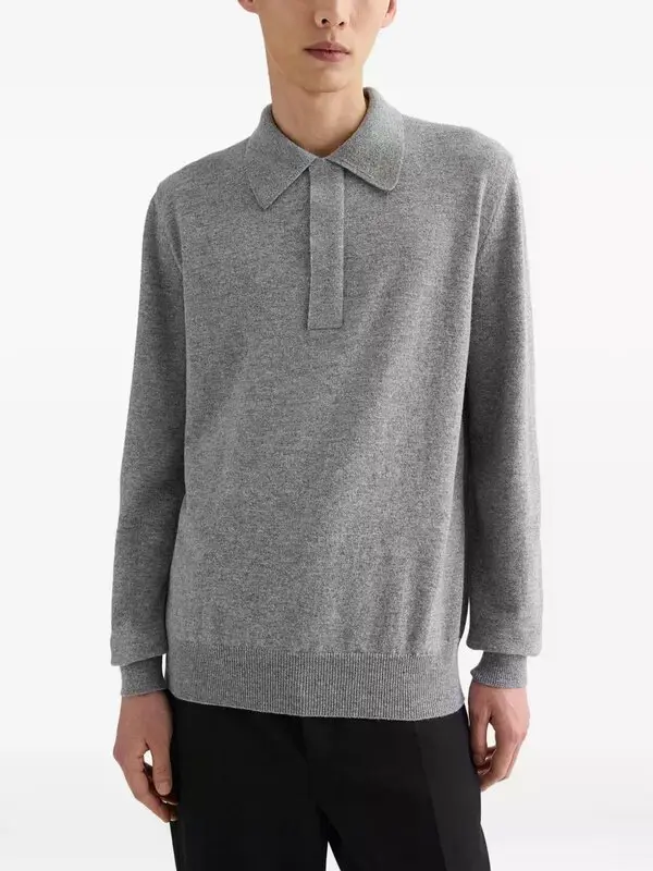 JIL SANDER Wool Polo Shirt