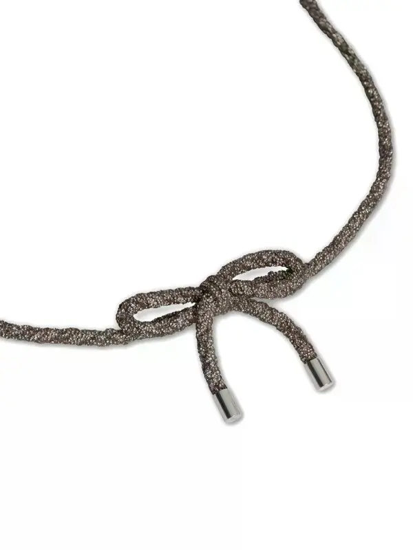 Alberta Ferretti Bow Detail Belt - Grey