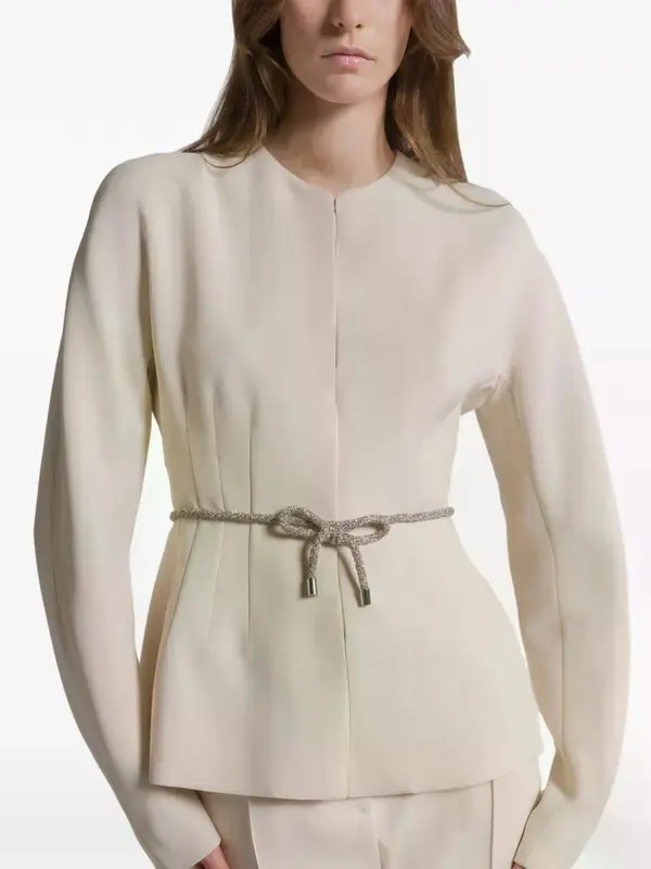 Alberta Ferretti Bow Detail Belt - Grey