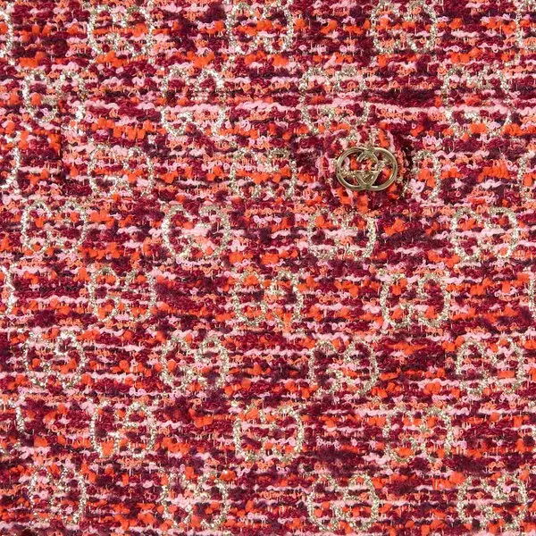 Gucci Gg Tweed Jacket - Orange