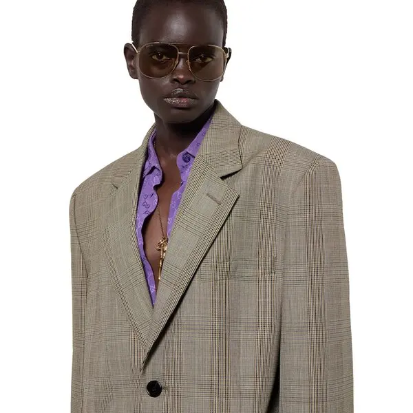 Gucci Prince Of Wales Wool Jacket