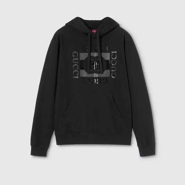 Gucci Cotton Jersey Sweatshirt With Interlocking G Print