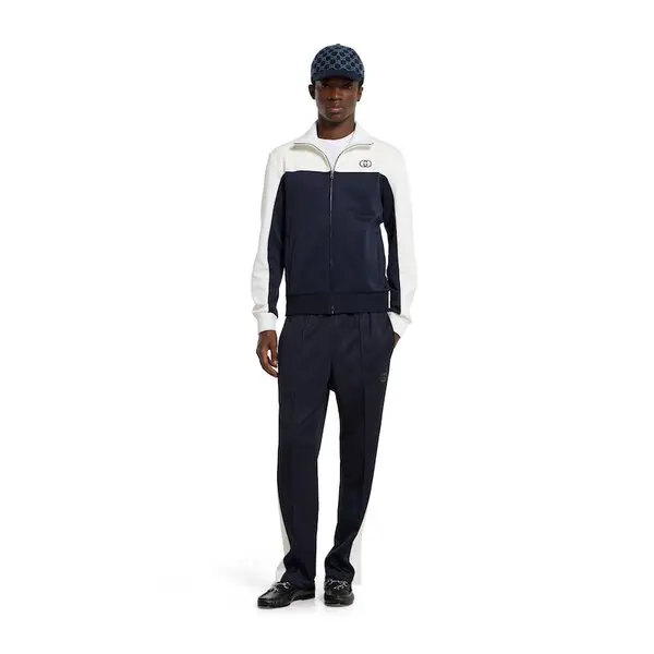 Gucci Technical Jersey Zip Jacket - Blue