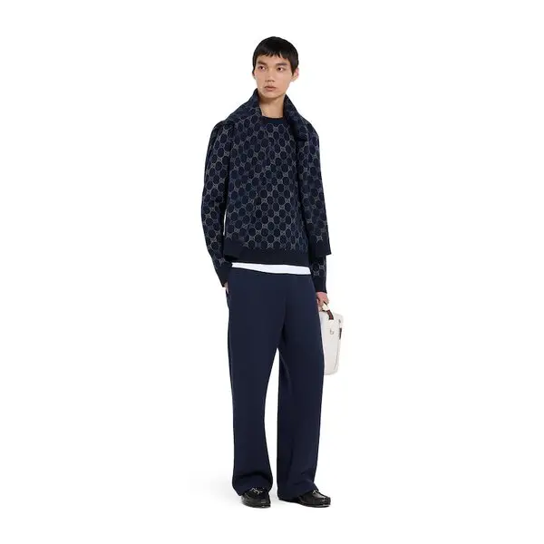 Gucci Gg Double Wool Knit Sweater