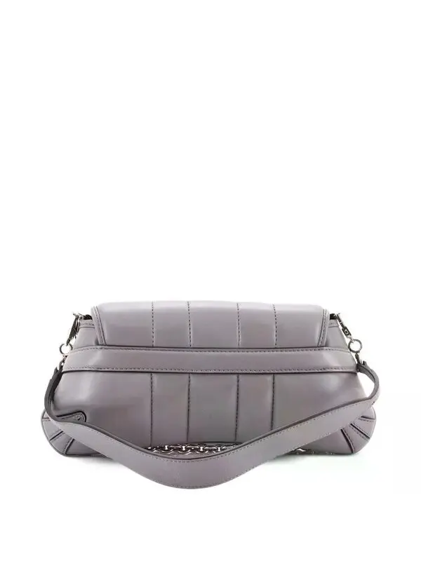Gucci Horsebit Chain Vertical Quilted Leather Small Shoulder Bag - Grey