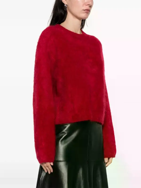 Soft Goat Brushed Crew-neck Sweater