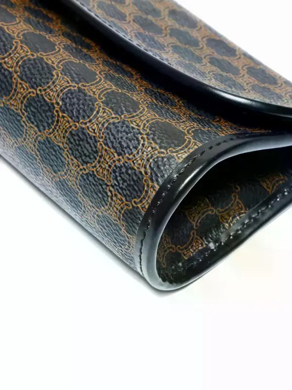 Celine 1990s Macadam Pattern Pouch