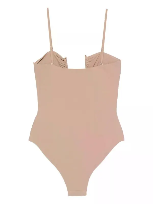 Christopher Esber Ruched One-piece Swimsuit - Neutrals