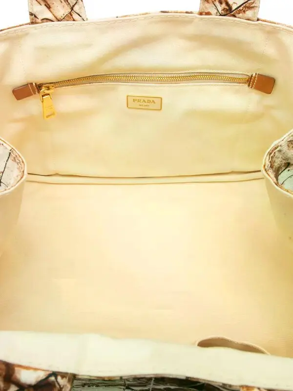 Prada 2013-2025 Large Canapa Azulejos Satchel