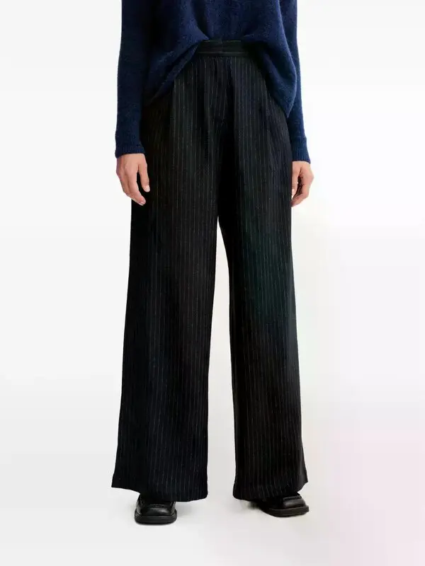 SESSUN Pinstripe Wide Leg Trousers