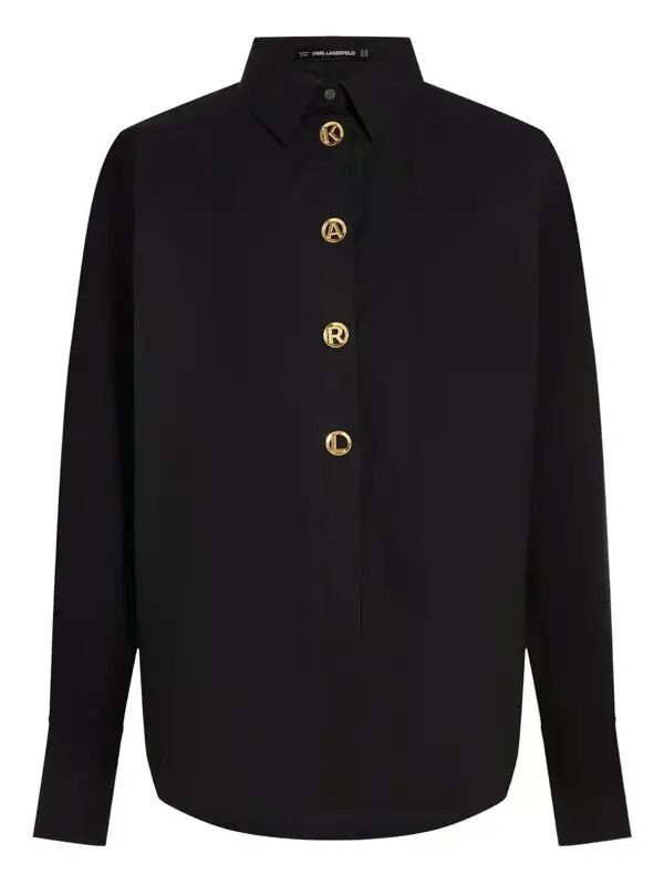 Karl Lagerfeld Karl-letters-buttons Shirt