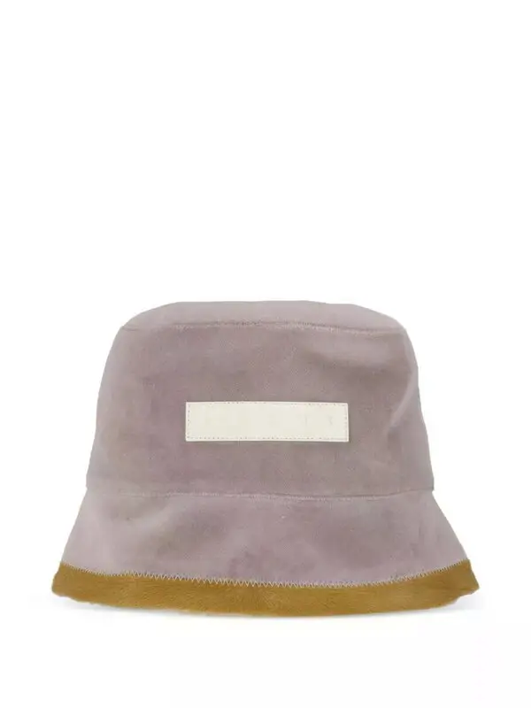 Marni Logo-patch Trim Bucket Hat - Pink