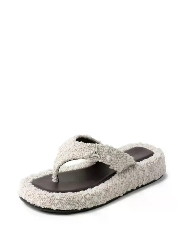 Manière De Voir Rosalie Flatform Sandals - Neutrals