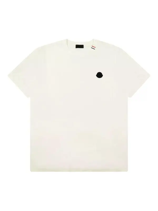 Moncler Logo-appliqué T-shirt - Neutrals