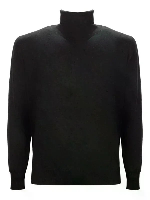 KANGRA High-neck Sweater - Black