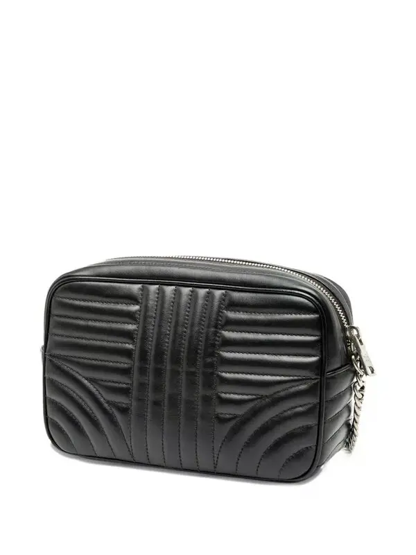 Prada Soft Calfskin Diagramme Camera Crossbody Bag - Black
