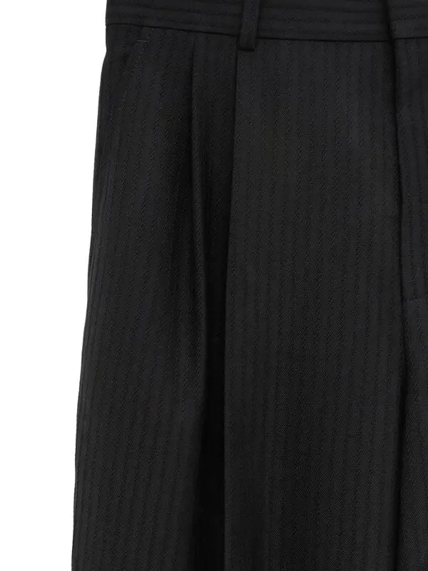 Chloé Pinstripe Pleated Trousers