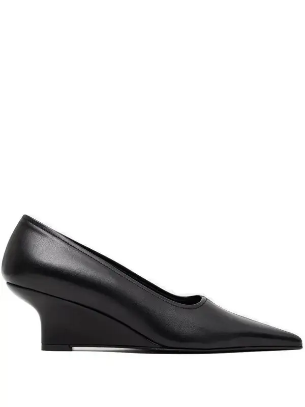 TOTEME Sharp Nappa Wedge Pumps - Black