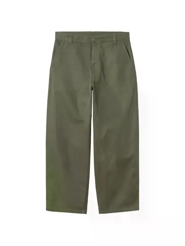 Carhartt Work In Progress Brady Logo-patch Trousers - Green