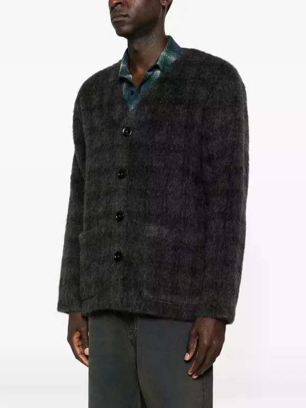 Our Legacy Checked Cardigan - Grey