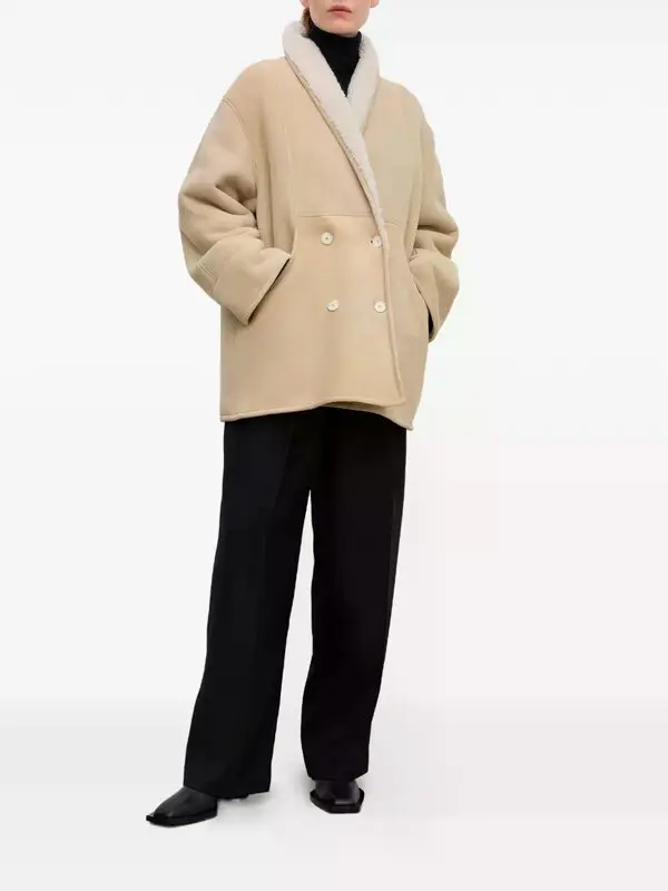HOUSE OF DAGMAR Shearling Double-breasted Jacket