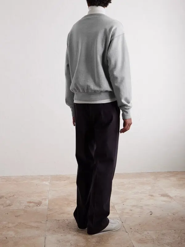 Auralee Cotton-Jersey Sweatshirt - Gray | Editorialist
