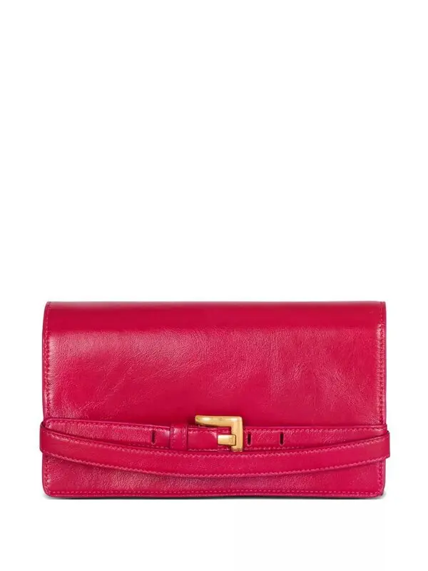 Balmain Clutch With Belt Detail - Pink