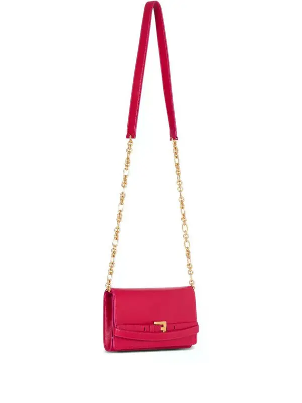 Balmain Clutch With Belt Detail - Pink