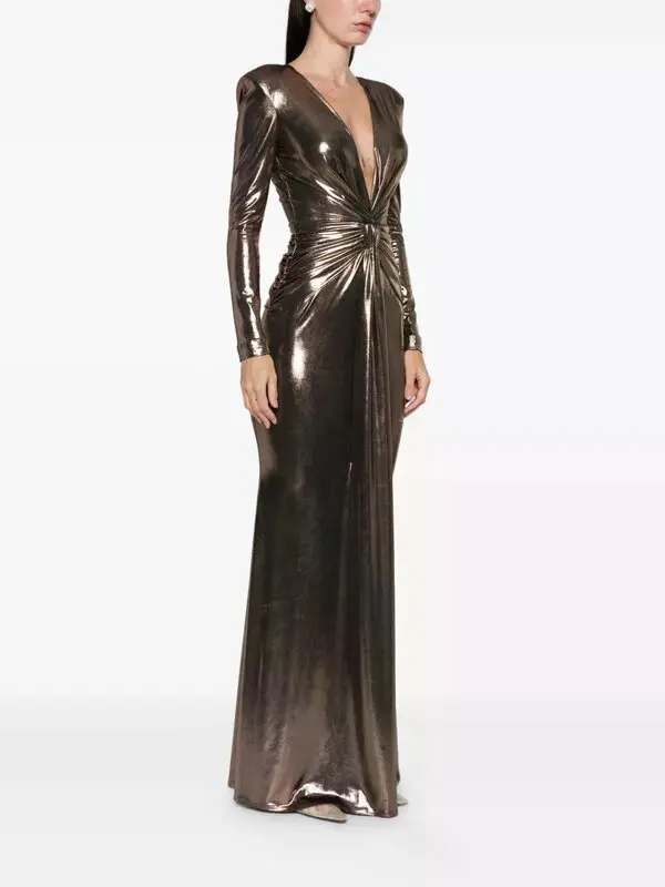 CRISTALLINI Liora Knot Maxi Dress