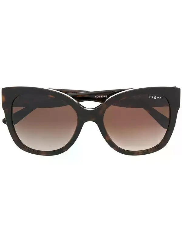 VOGUE EYEWEAR Round Frame Sunglasses - Brown