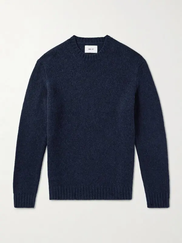 Nn07 Lee 6598 Merino Wool-blend Sweater - Blue