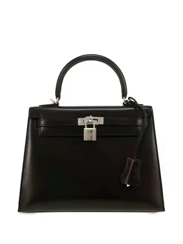 Hermès Kelly 25 Leather Tote - Black