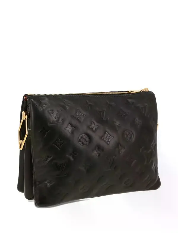 LOUIS VUITTON 2020s Coussin Monogram Empreinte Leather Cross Body Bag - Black
