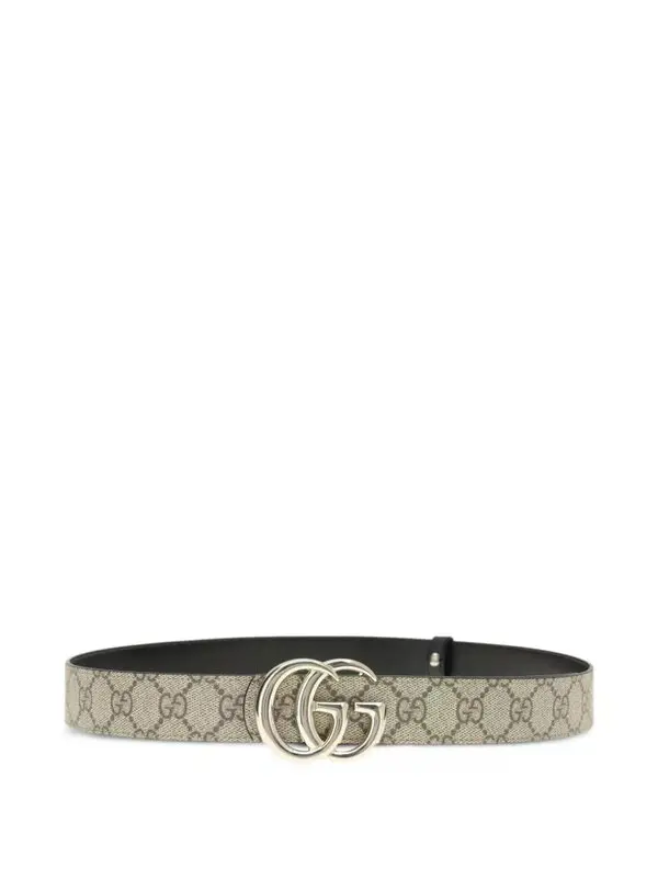 Gucci Gg Marmont Supreme Reversible Belt - Neutrals