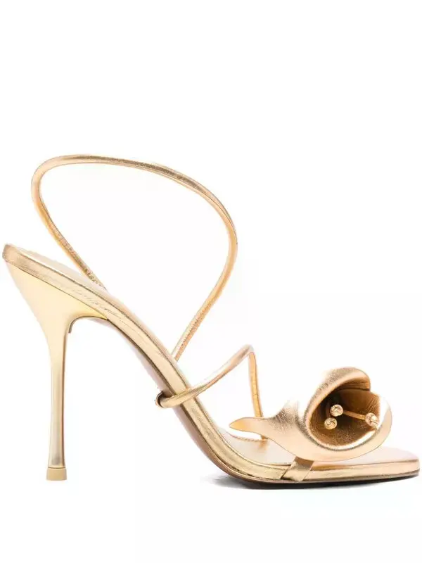 Cult Gaia 110mm Cassidy Sandals - Gold