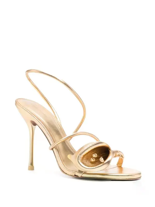 Cult Gaia 110mm Cassidy Sandals - Gold