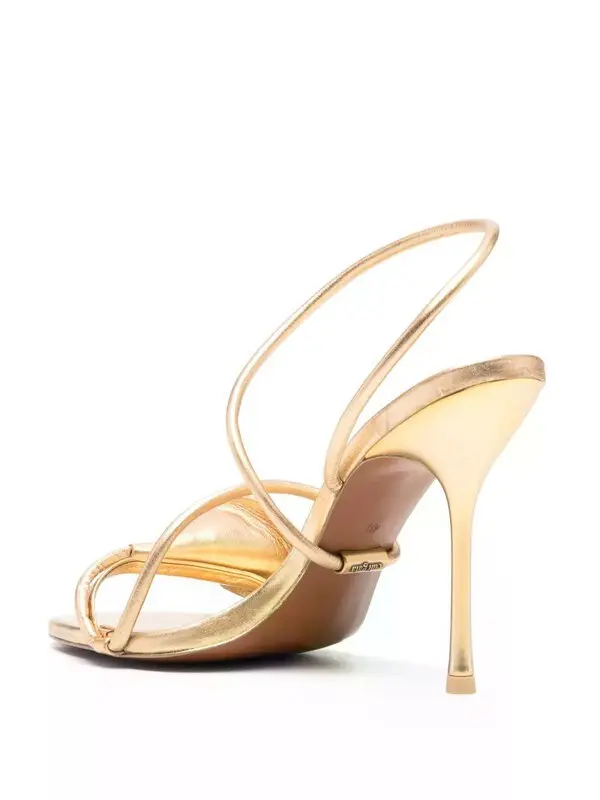 Cult Gaia 110mm Cassidy Sandals - Gold