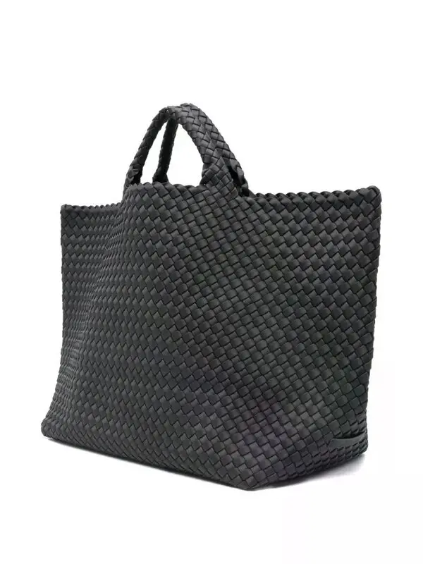 NAGHEDI Large St. Barths Woven Tote Bag - Black