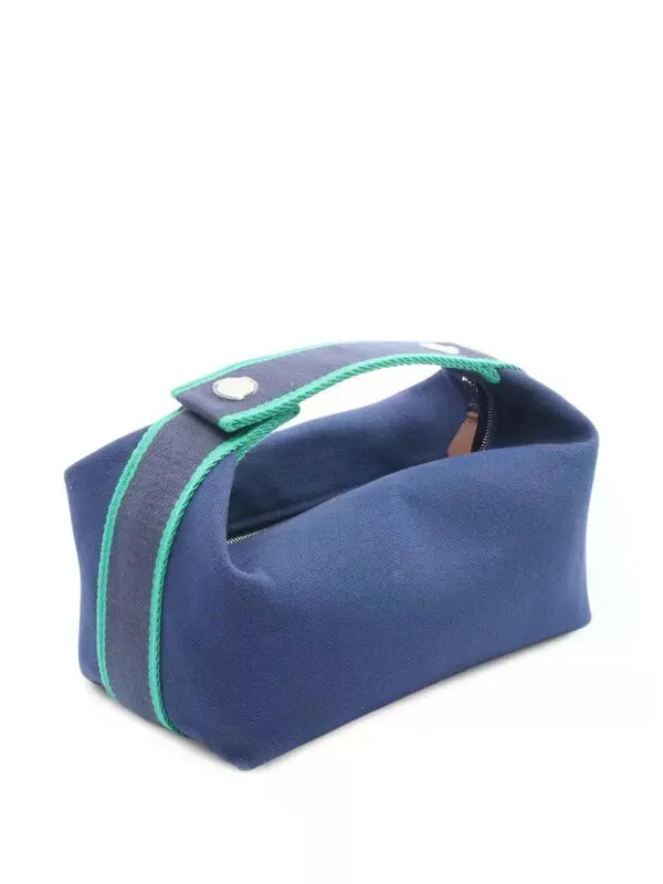 Hermès Small Toile Bride A Brac Case Vanity Bag 2010-2025 - Blue