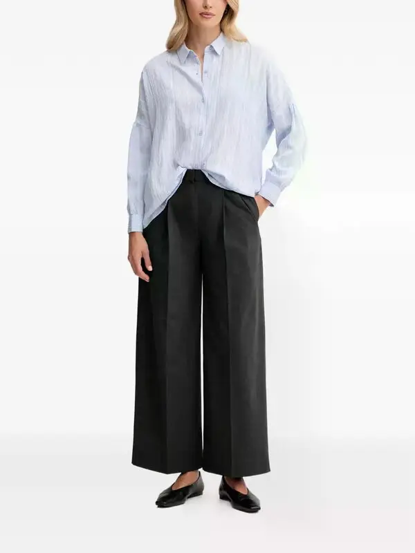 SESSUN Pleated Wide-leg Trousers