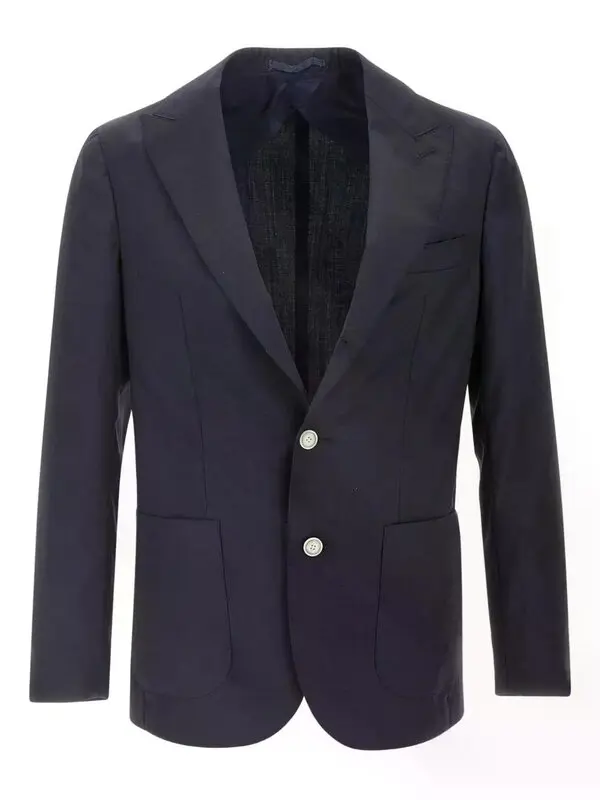 BARBA NAPOLI Peaked-lapels Button-fastening Blazer