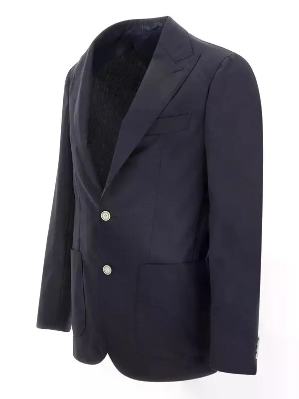 BARBA NAPOLI Peaked-lapels Button-fastening Blazer