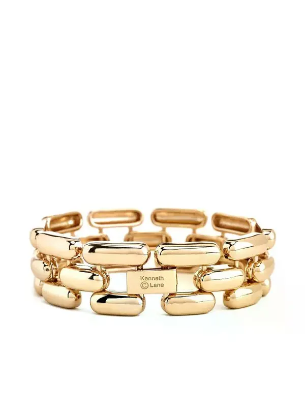 KENNETH JAY LANE Cable-link Bracelet - Gold